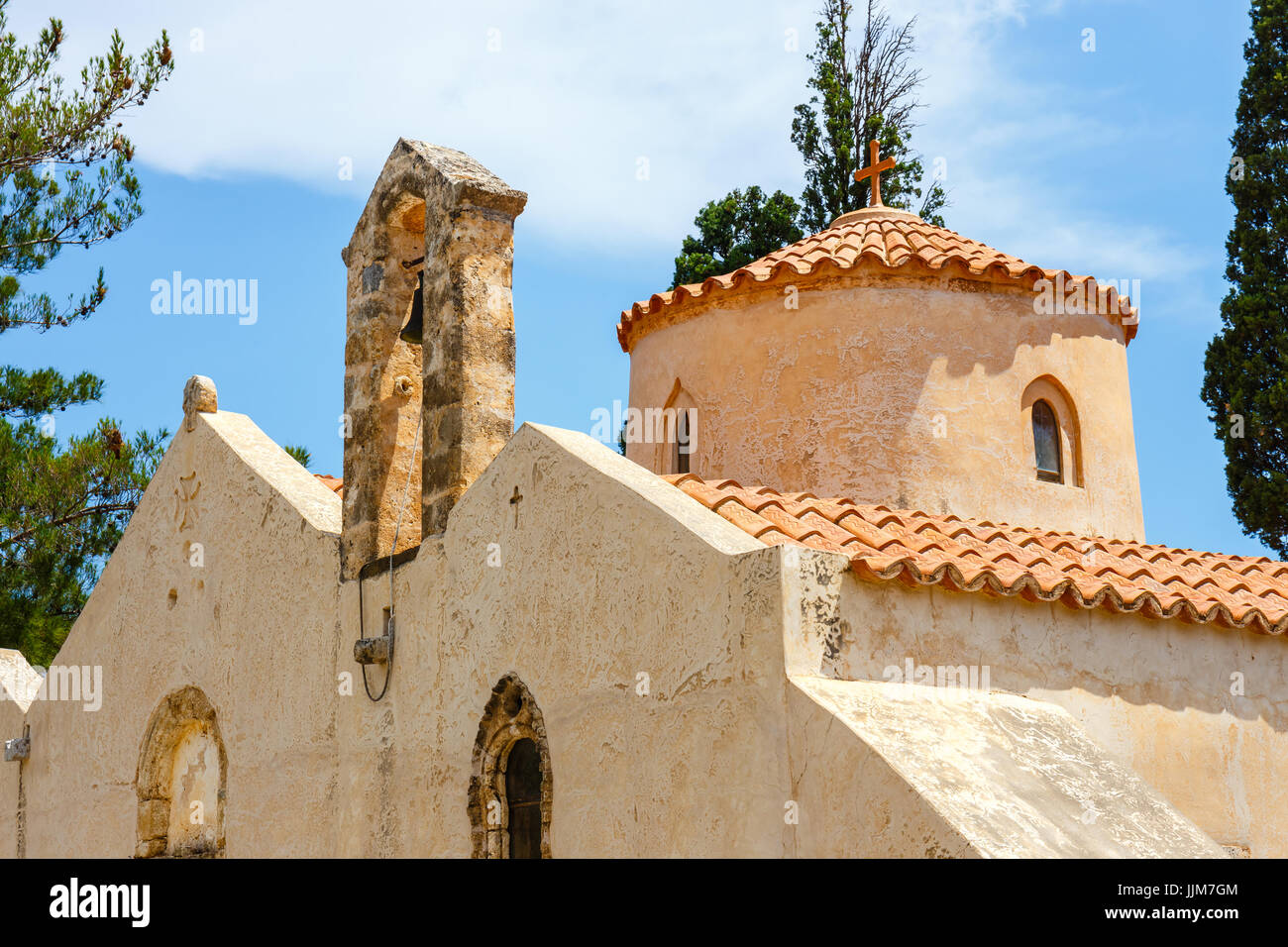 The church Panagia Kera in the village Kritsa, Crete, Greece Stock ...