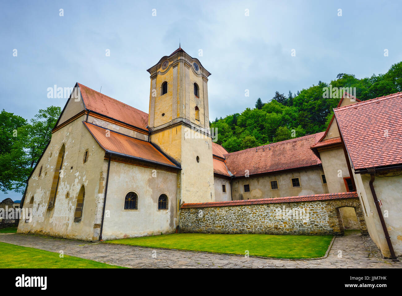 Famous Red Monastery called Cerveny Klastor in Pieniny mountains ...