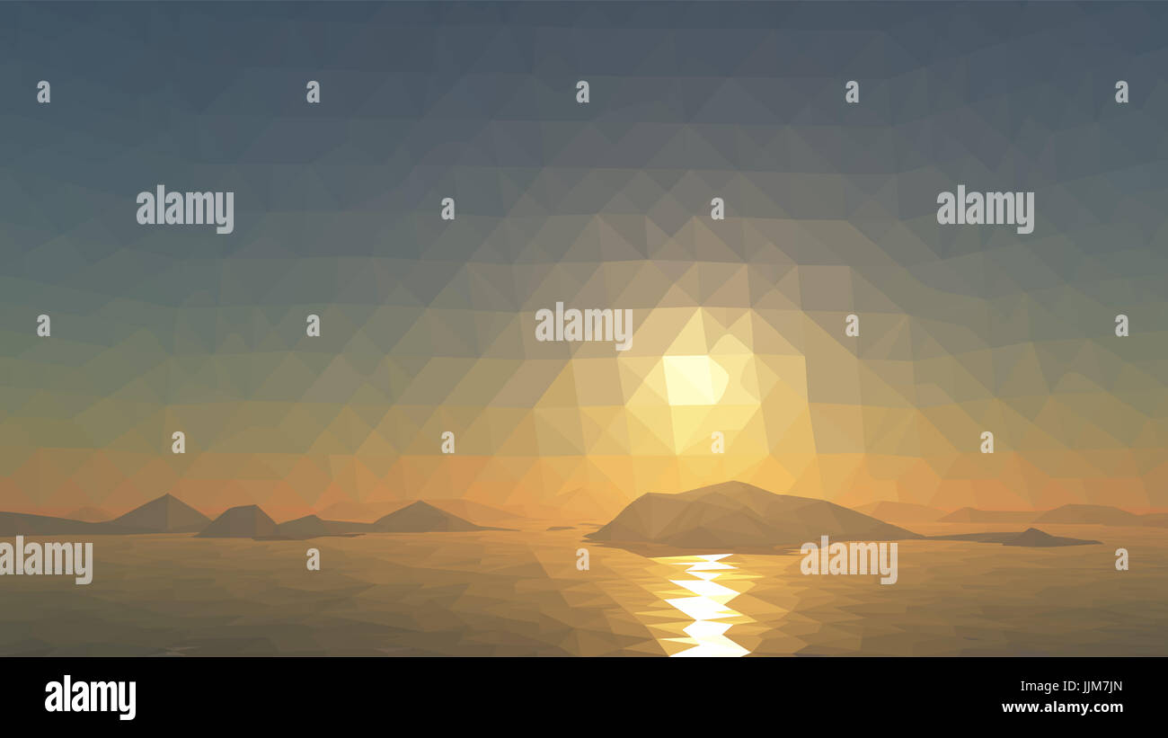 Mountains background with sun in glacier. illustration of many ...