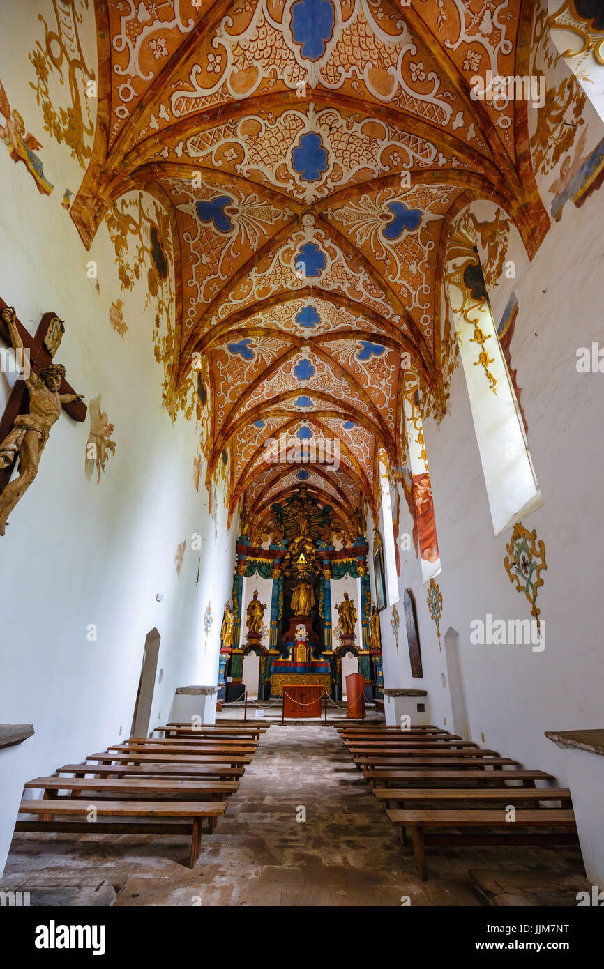 Slovakia, Red Monastery, May 21, 2017: Interior of famous Red Monastery ...