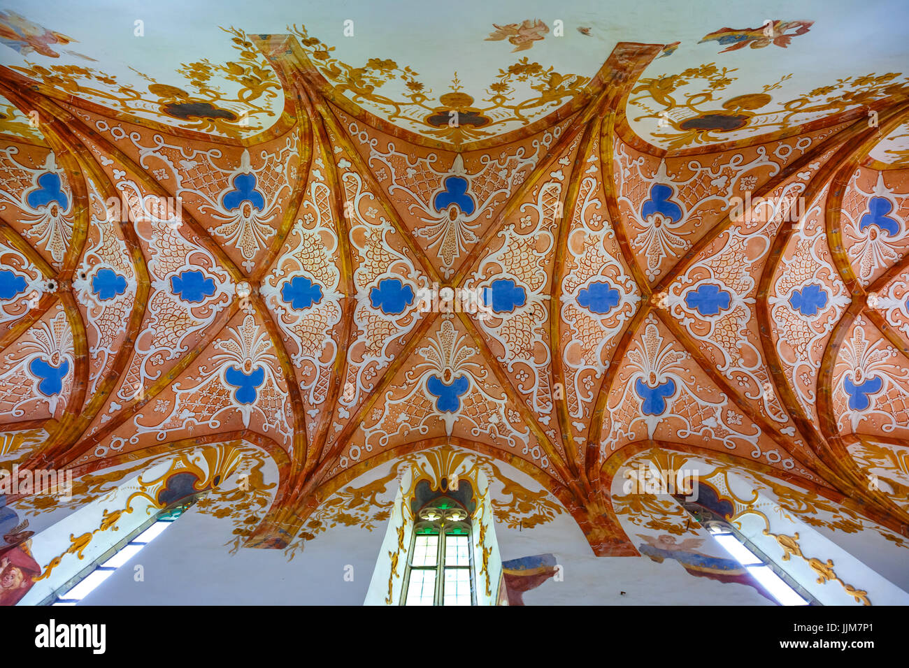 Slovakia, Red Monastery, May 21, 2017: Interior of famous Red Monastery ...