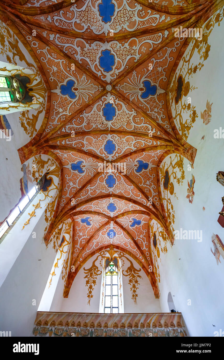 Slovakia, Red Monastery, May 21, 2017: Interior of famous Red Monastery ...