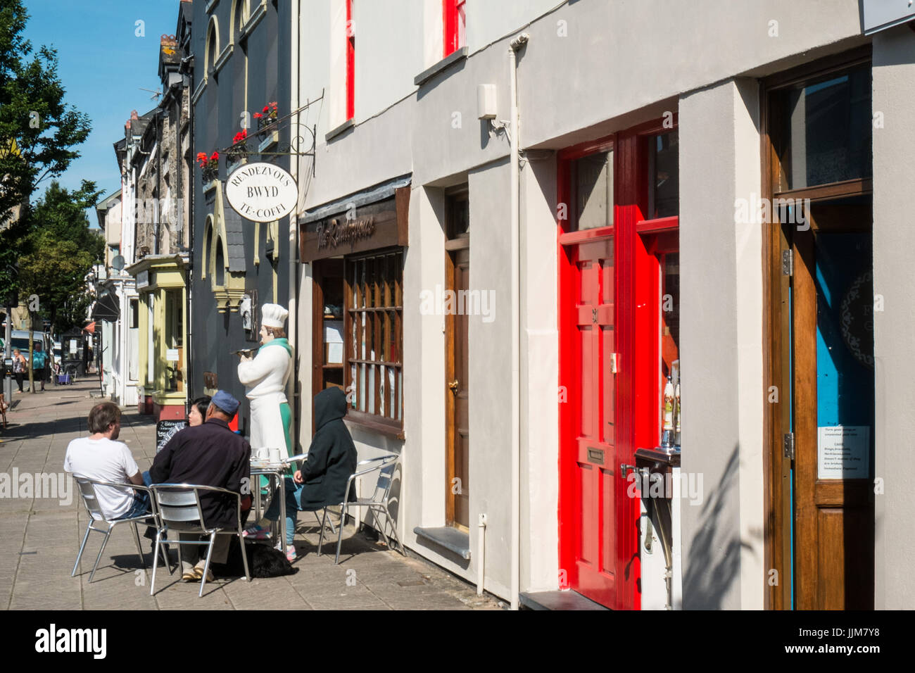 market,town,Mach,Machynlleth,shops,clock tower,clock tower,Powys,Mid ...
