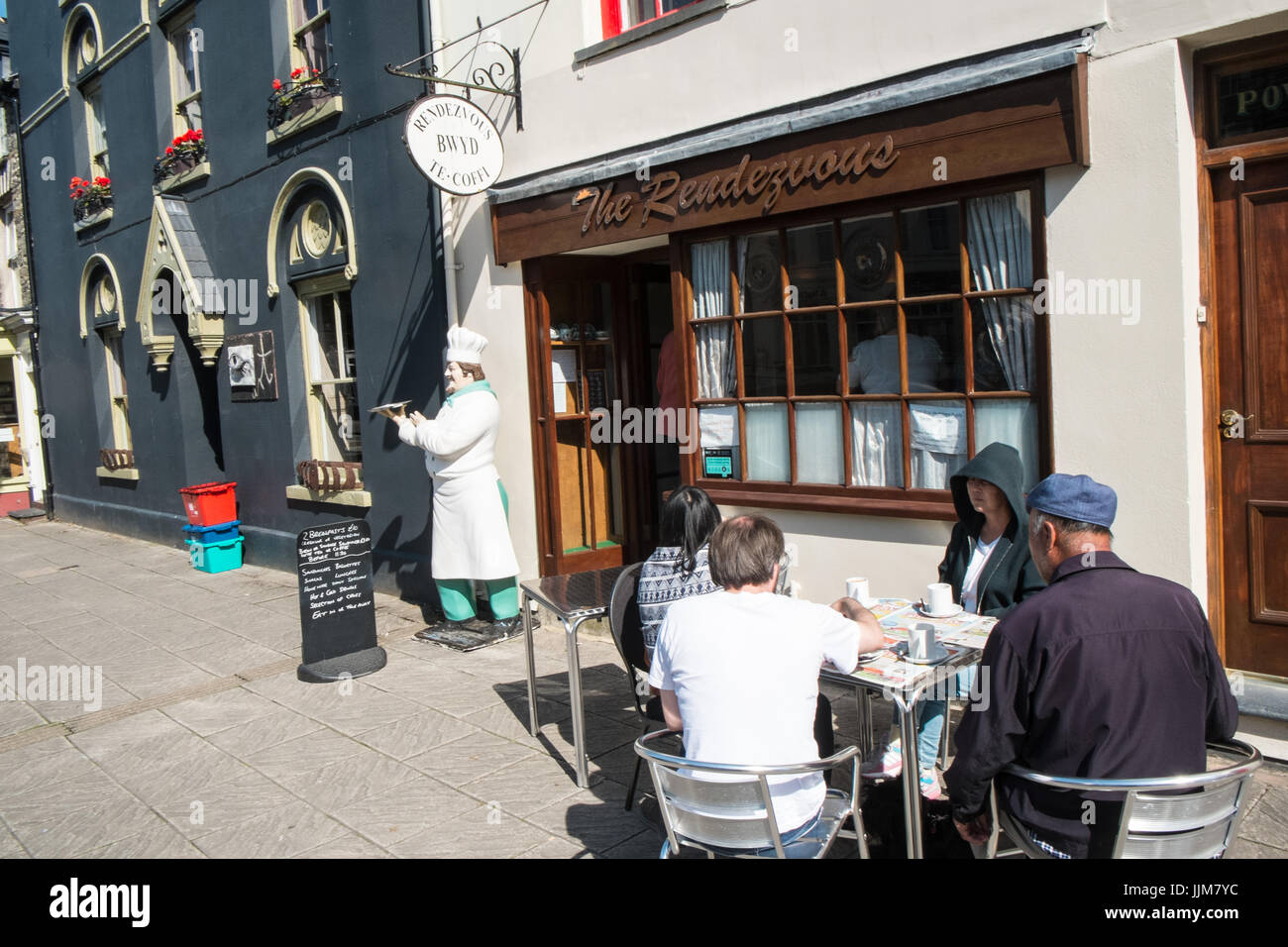 market,town,Mach,Machynlleth,shops,clock tower,clock tower,Powys,Mid ...