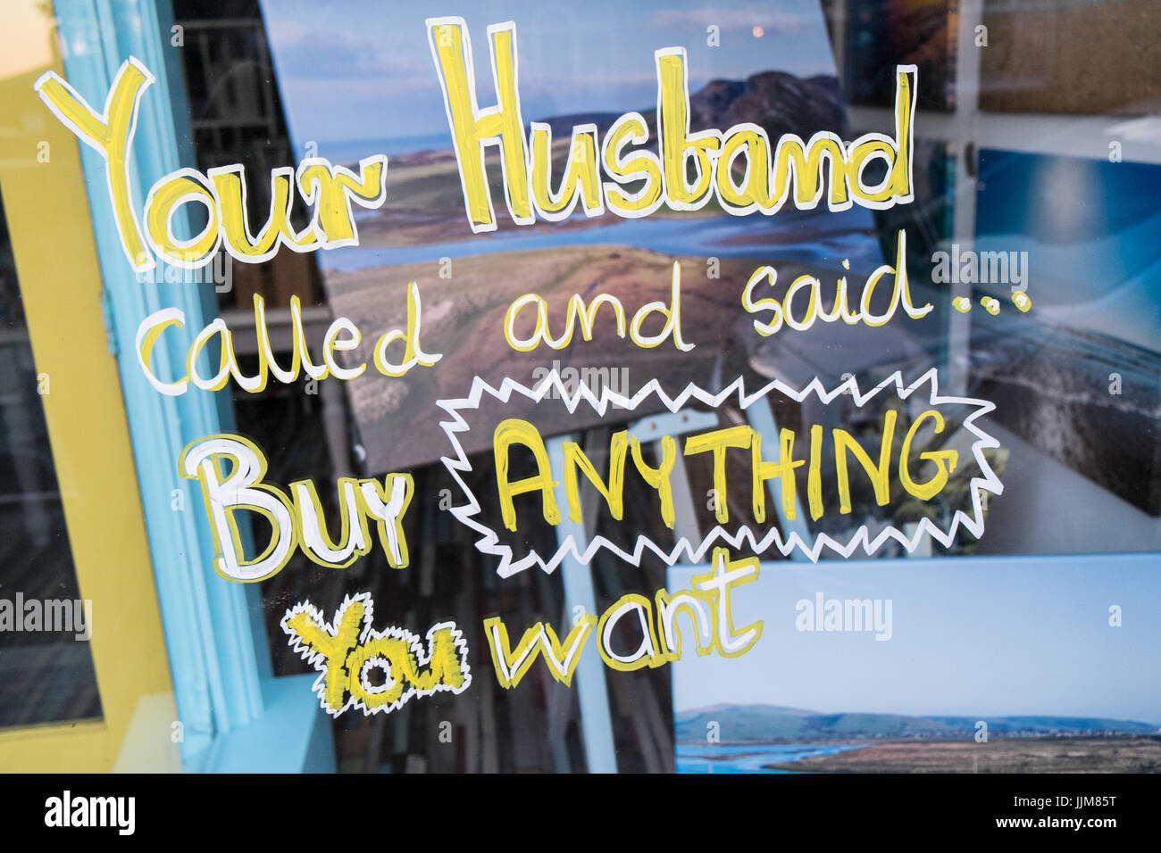 humour,funny,window,display,Tywyn,Cardigan Bay,south,Gwynedd,Mid Wales ...