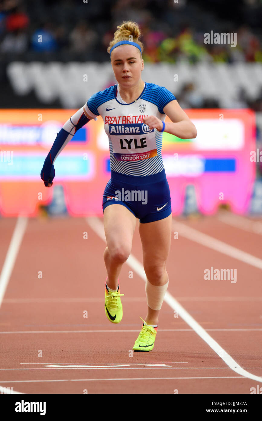 Maria Lyle competing at the World Para Athletics Championships in the ...
