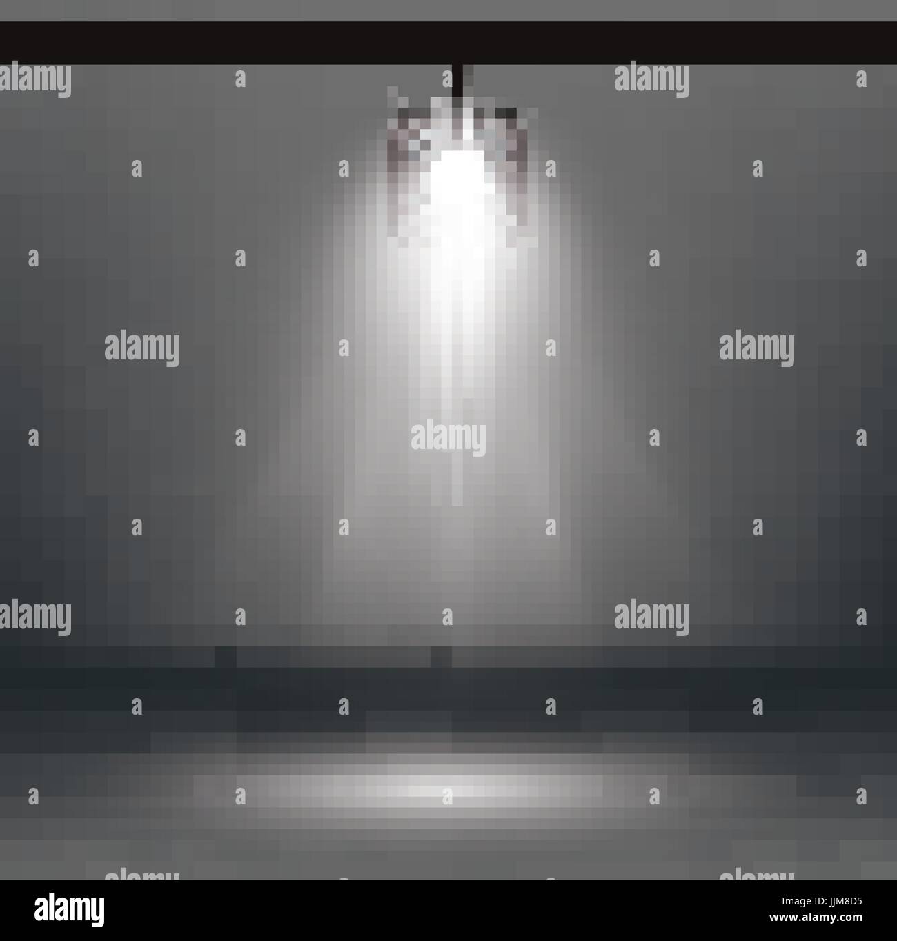 Scene Illumination Effects with Spotlight. Vector Illustration Stock ...