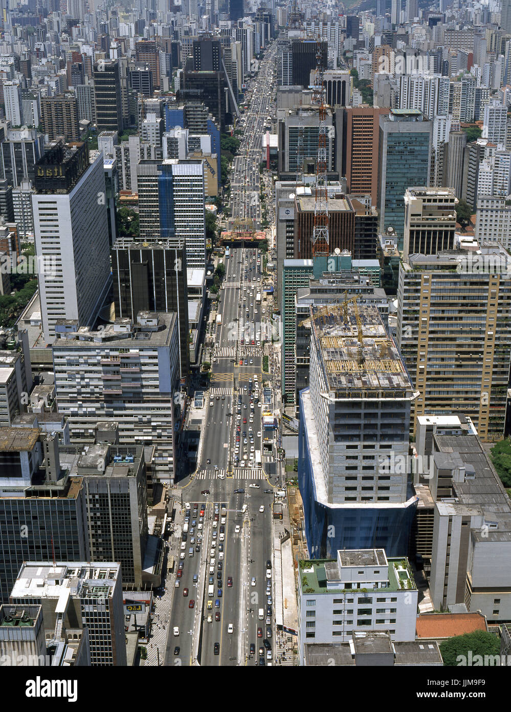 Aerial view, Avenida Paulista, São Paulo, Brazil Stock Photo - Alamy