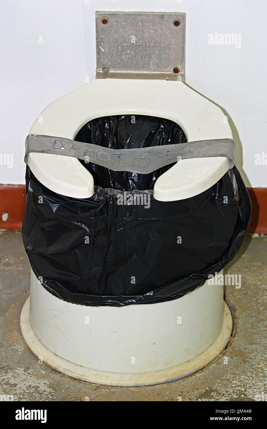 Do Not Use sign on an Out of Order pit latrine Stock Photo - Alamy