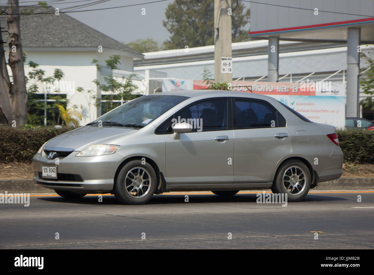 CHIANG MAI, THAILAND -MARCH 3 2017: Private Honda City Compact car ...