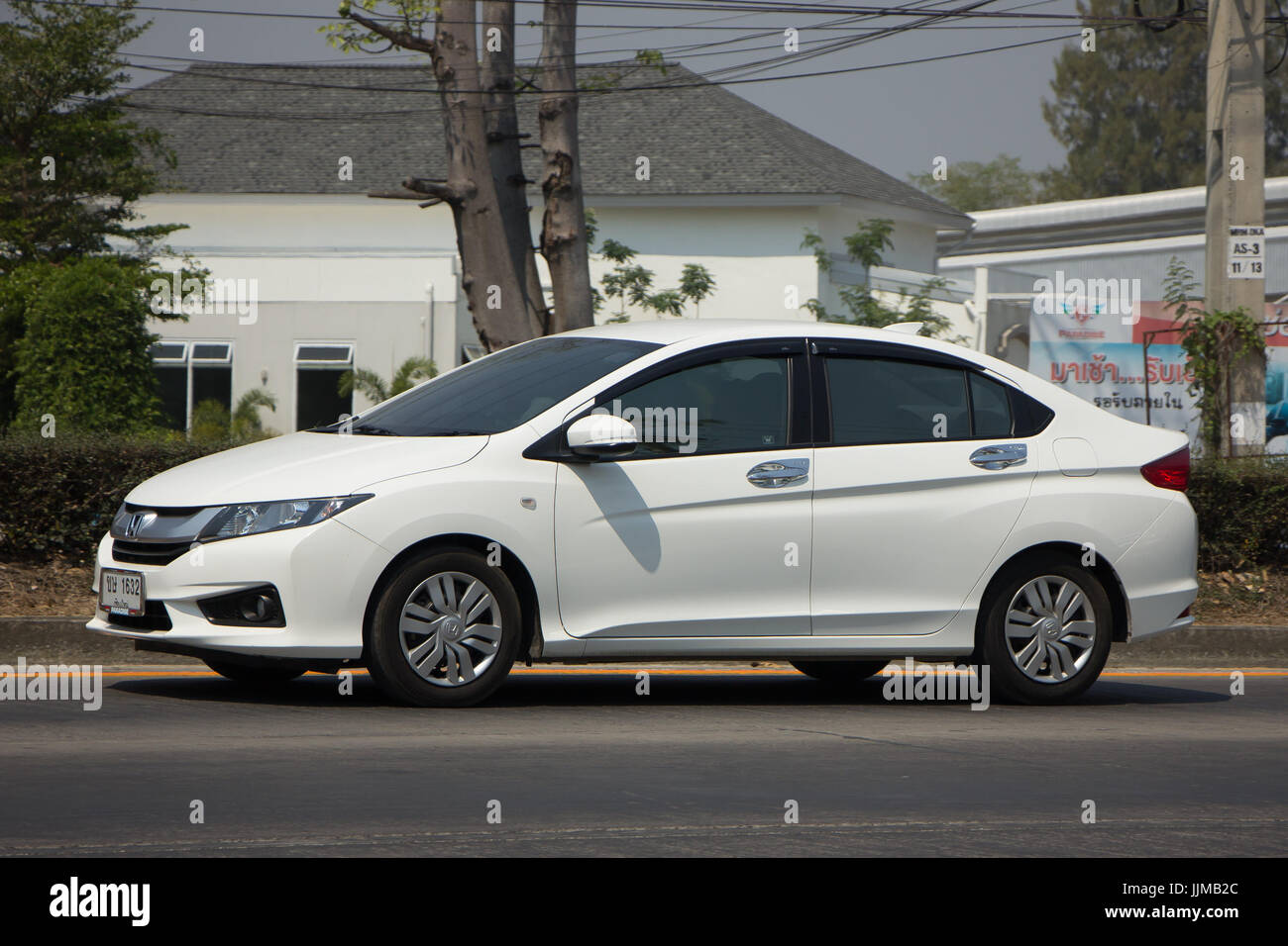 CHIANG MAI, THAILAND -MARCH 3 2017: Private Honda City Compact car ...