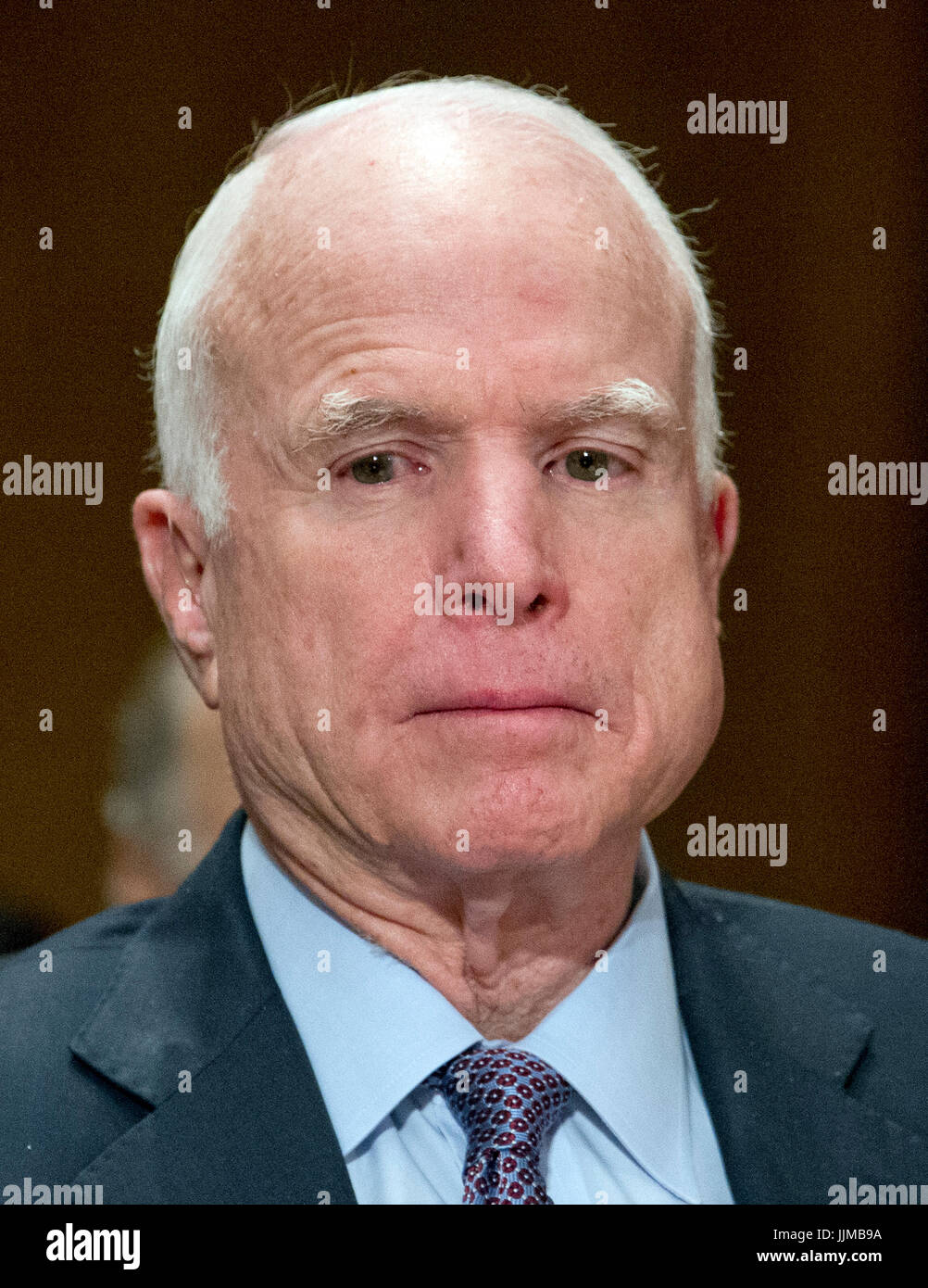 United States Senator John McCain (Republican of Arizona) waits to ...