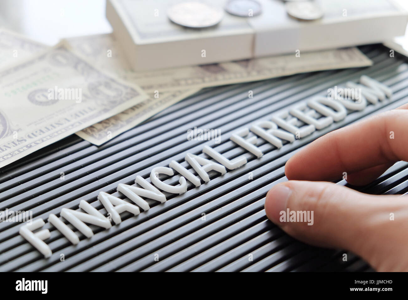 financial freedom concept background Stock Photo - Alamy