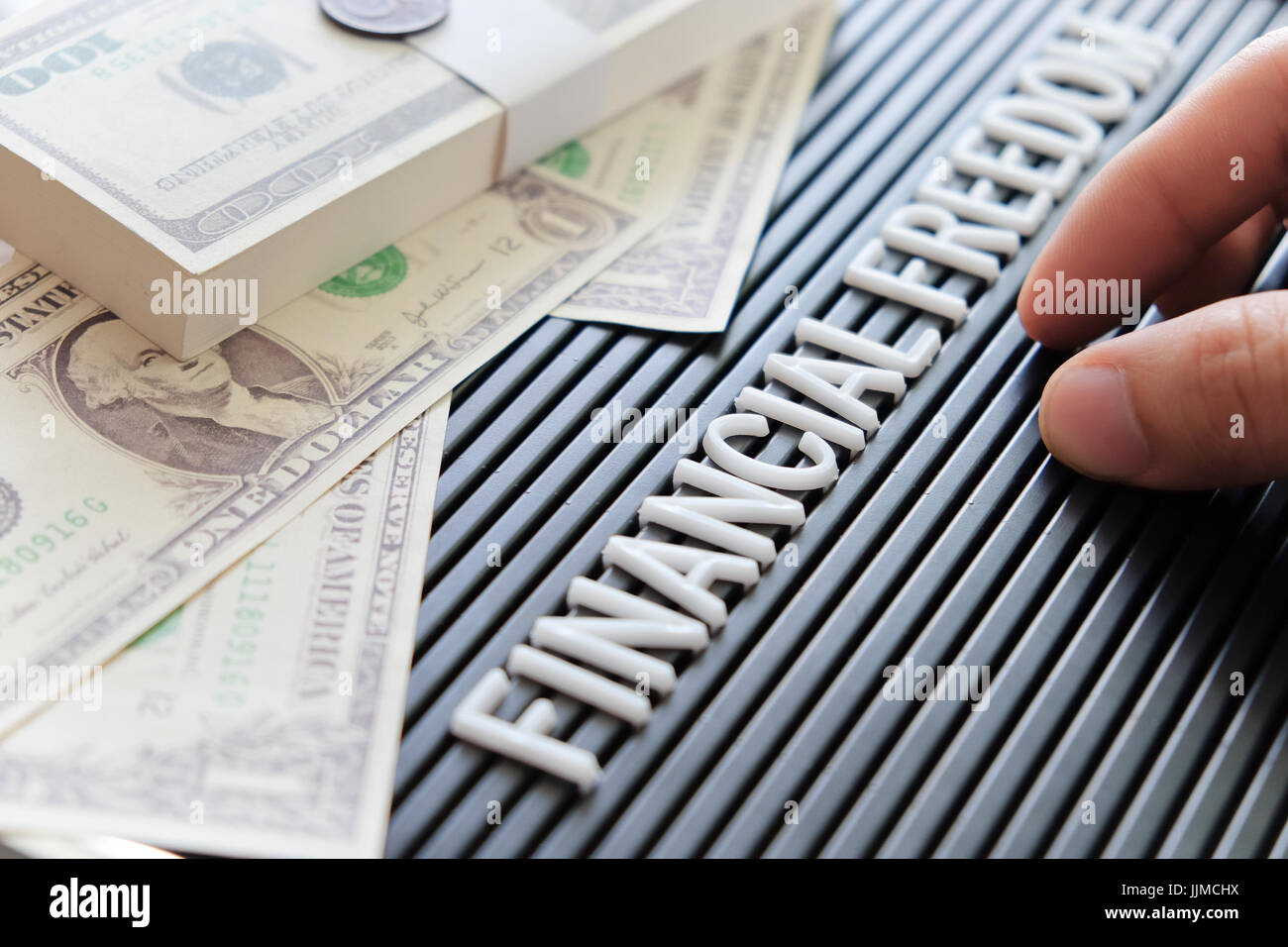 financial freedom concept background Stock Photo - Alamy