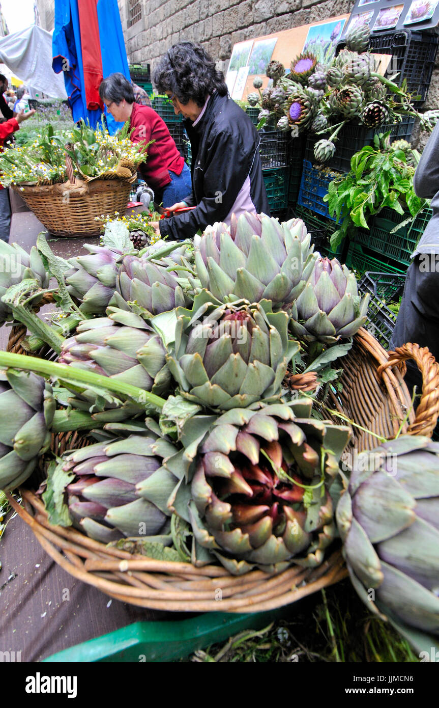 Sant Ponç fair on 11th May, Hospital street, Raval district. One of the ...