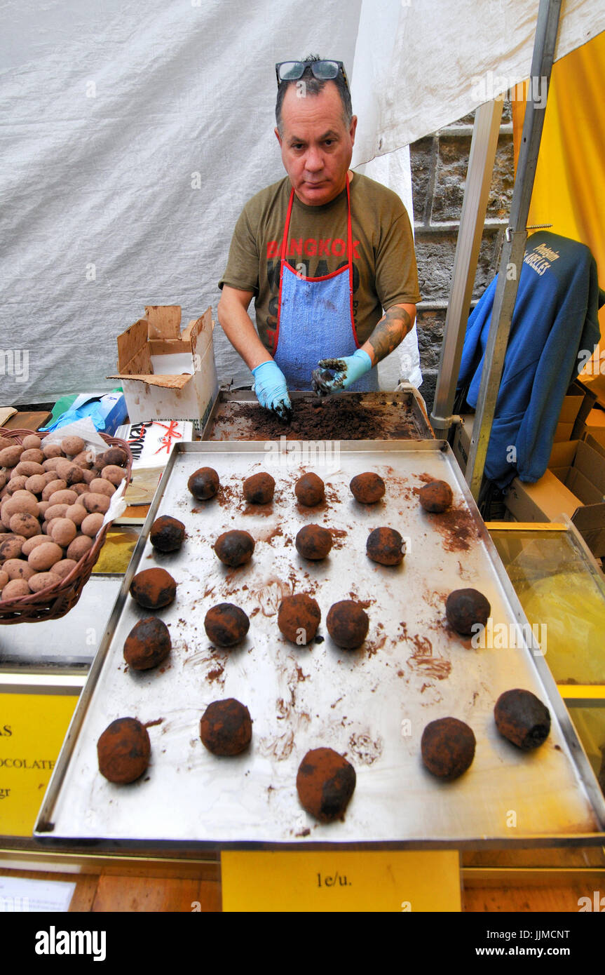 Sant Ponç fair on 11th May, Hospital street, Raval district. One of the ...