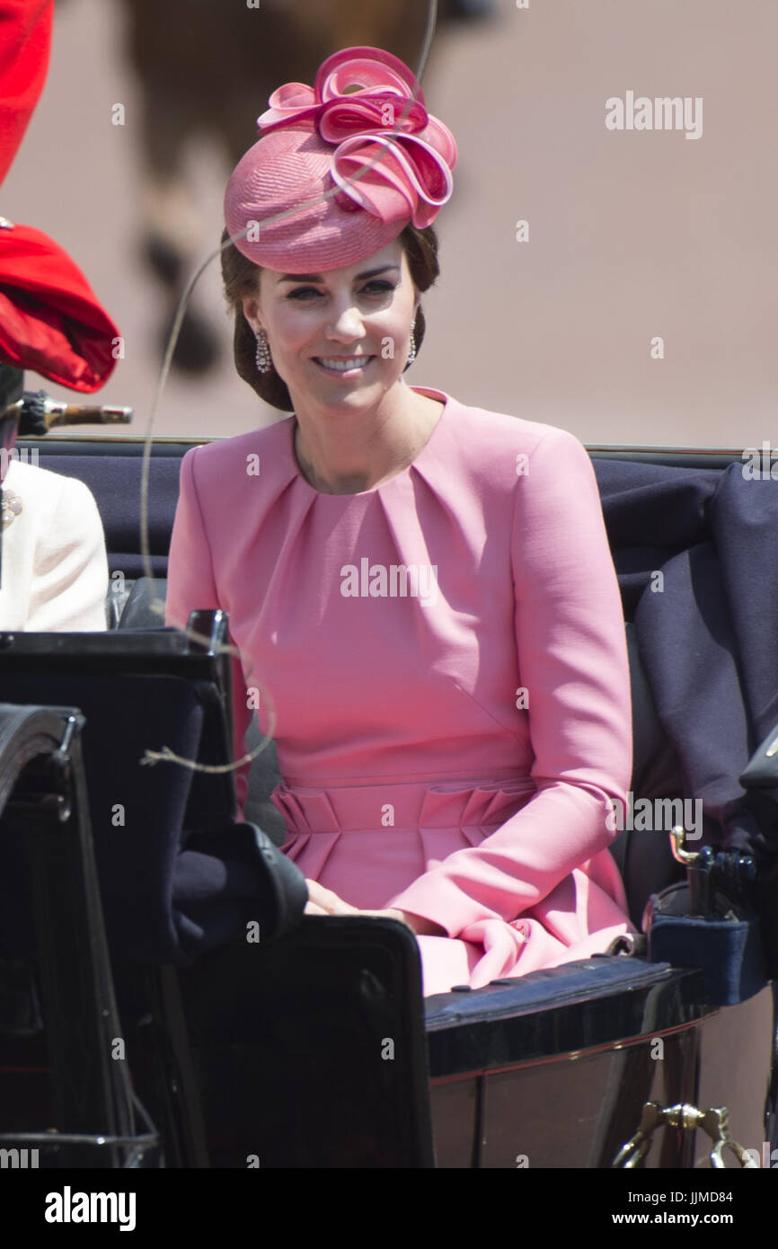 Trooping the Colour: The Queen's Birthday Parade Featuring: Catherine ...