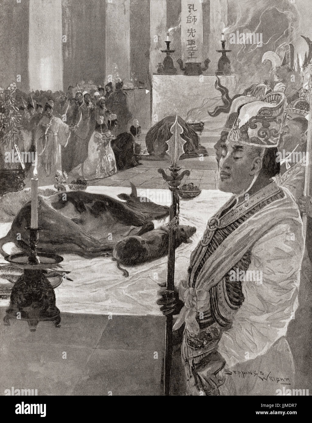 Confucianism ritual china hi-res stock photography and images - Alamy