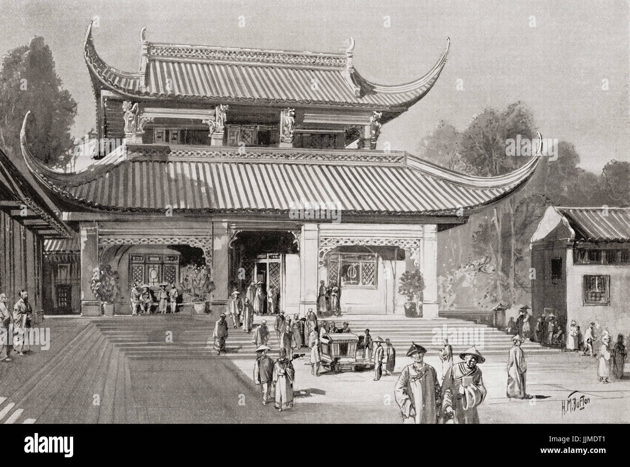 A Chinese public library. From Hutchinson's History of the Nations ...
