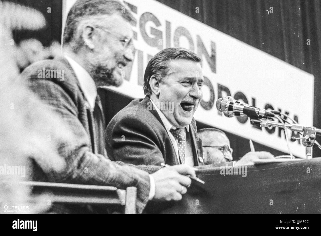 Lech Walesa Black and White Stock Photos & Images - Alamy