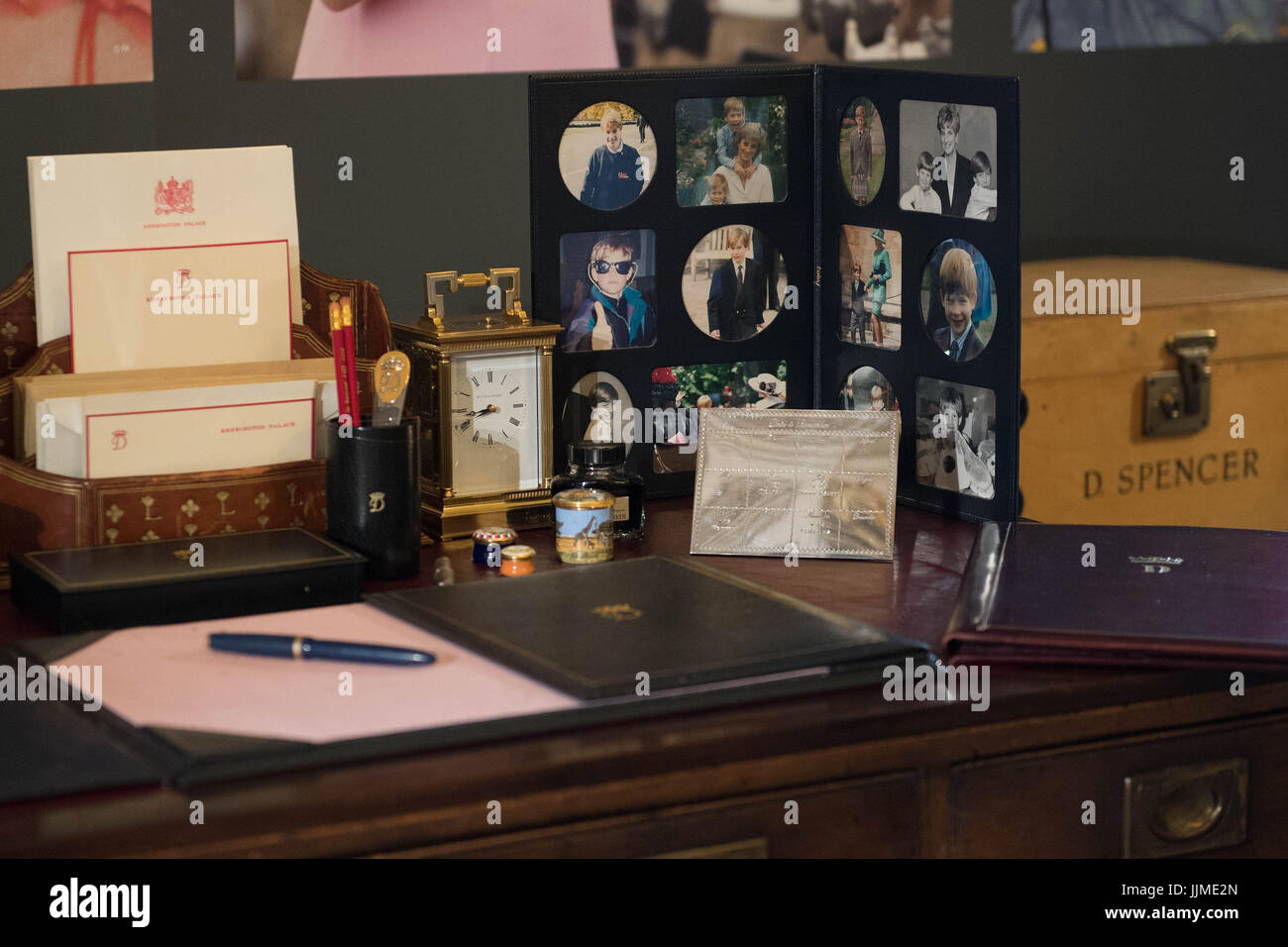 Embargoed to 0001 Friday July 21 Items on the desk from the Kensington ...