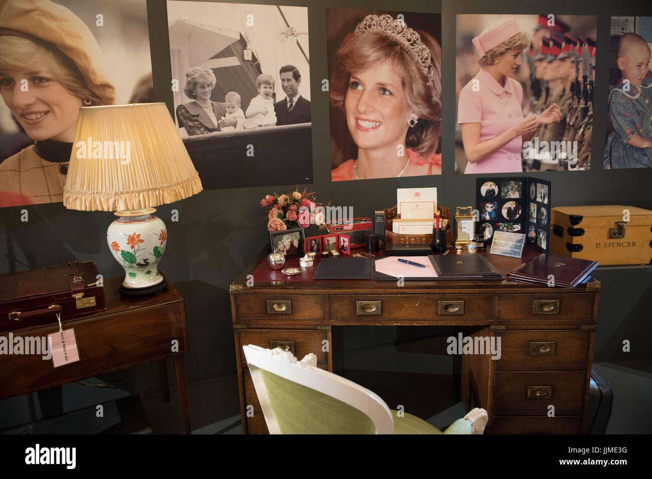 Embargoed to 0001 Friday July 21 Items on the desk from the Kensington ...