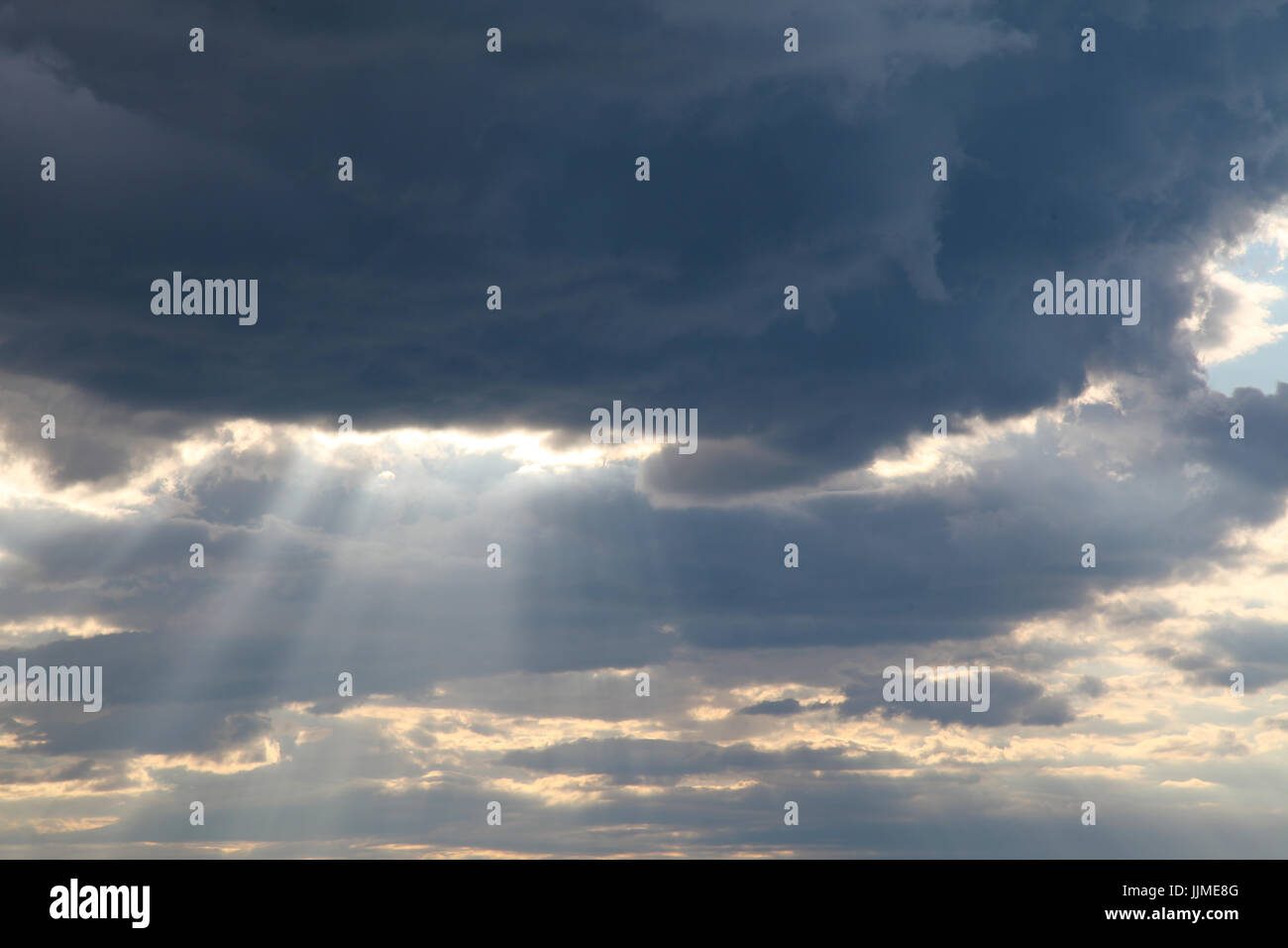 Sky clouds sun rays from the cloud Stock Photo - Alamy