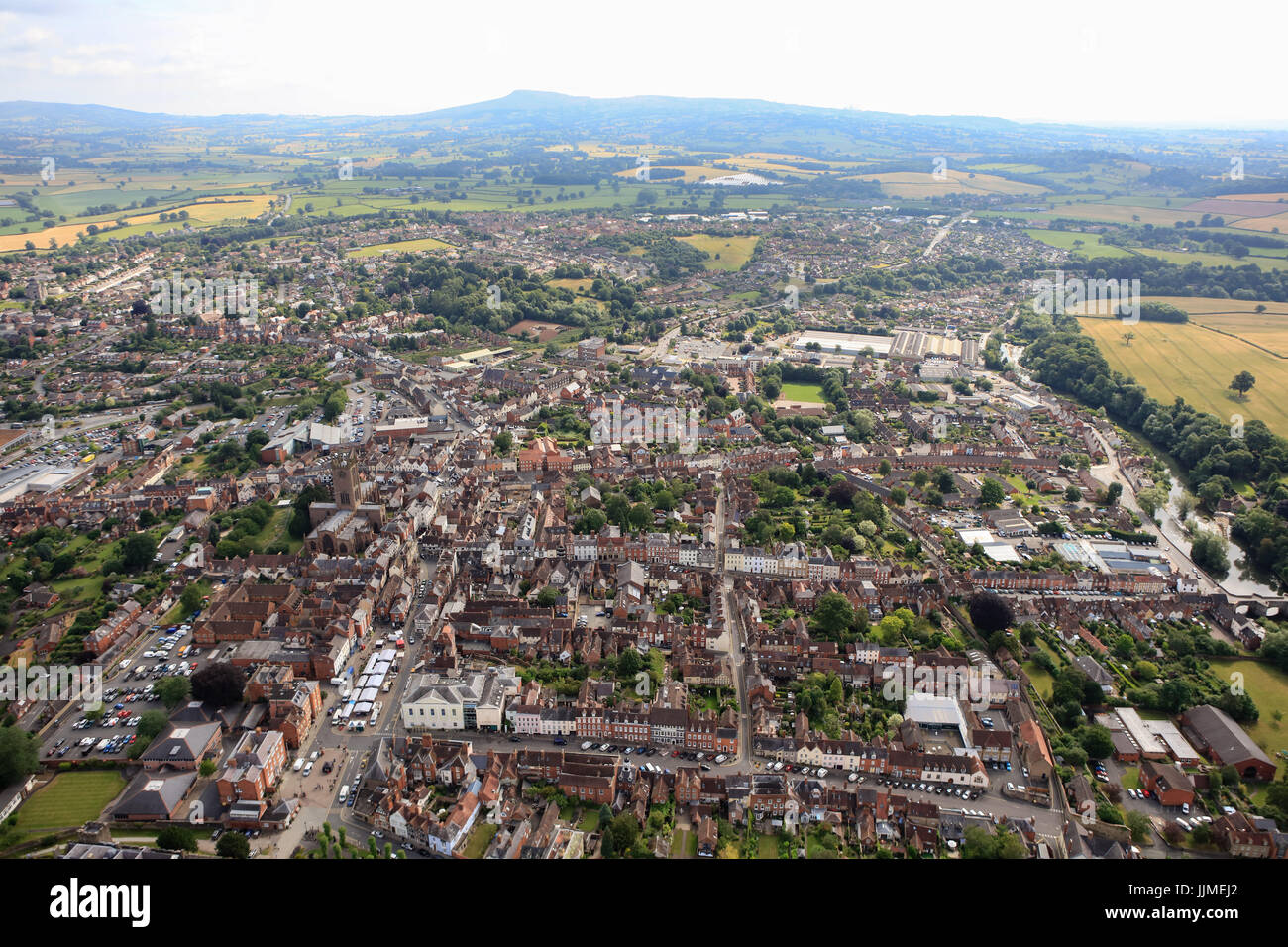 Aerial view of ludlow hi-res stock photography and images - Alamy