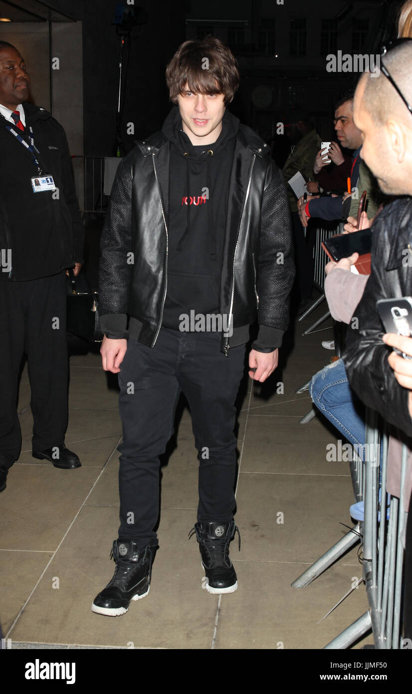 Jake Bugg seen at the BBC One Show at the BBC studios on 21st, Apr ...