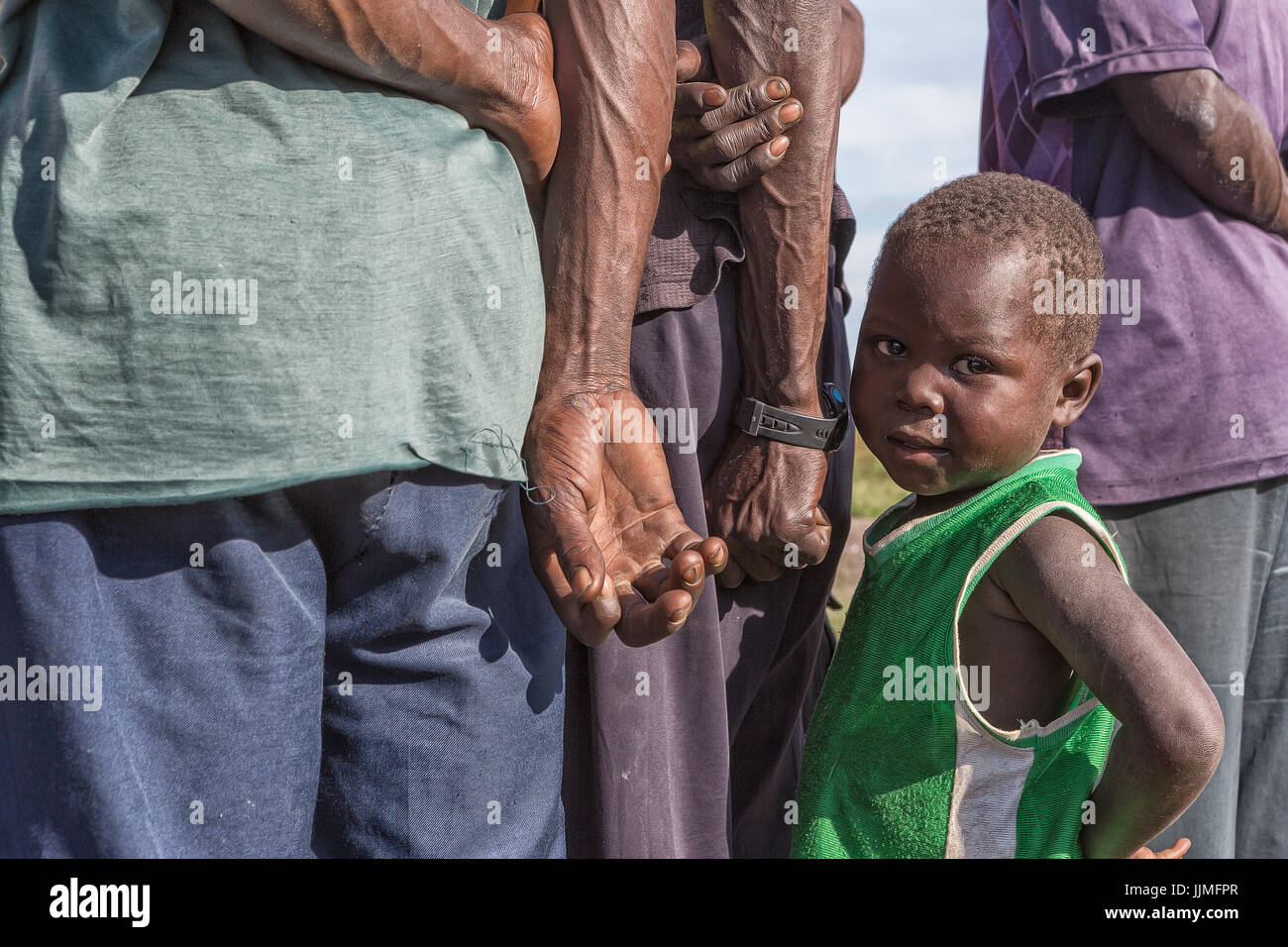 DUNDO/ANGOLA - 23 APRIL 2015 - African rural child expressive portrait ...