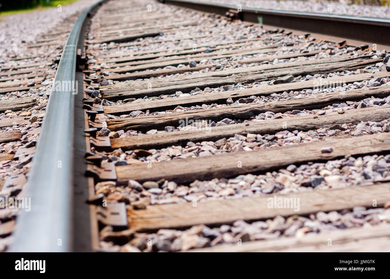 Closeup of railway hi-res stock photography and images - Alamy
