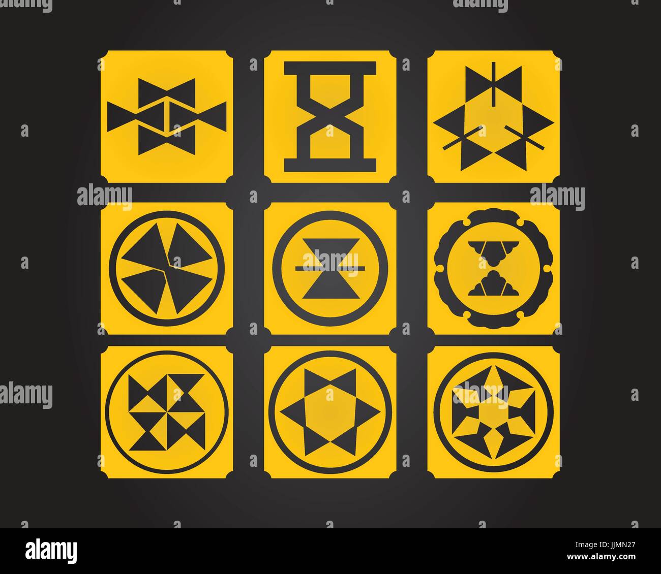 Japanese culture Decorative ornaments set Stock Vector Image & Art - Alamy