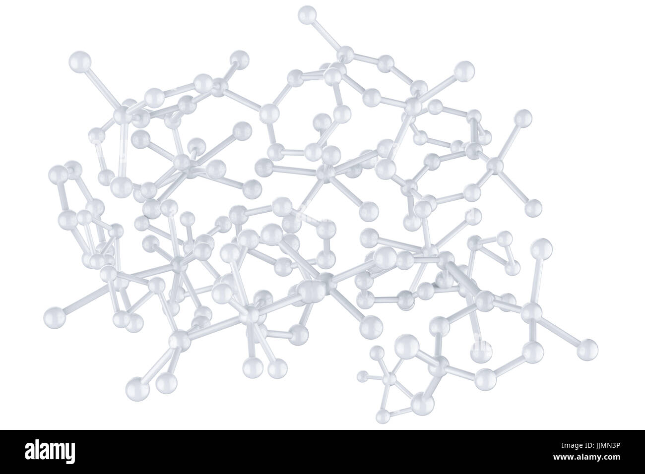 3d rendering white molecule structure on white background Stock Photo ...
