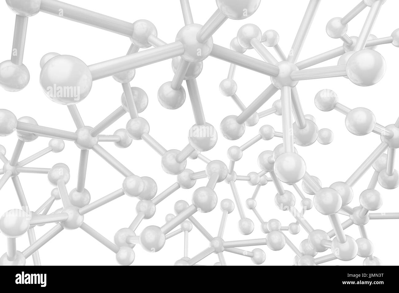 3d rendering white molecule structure on white background Stock Photo ...