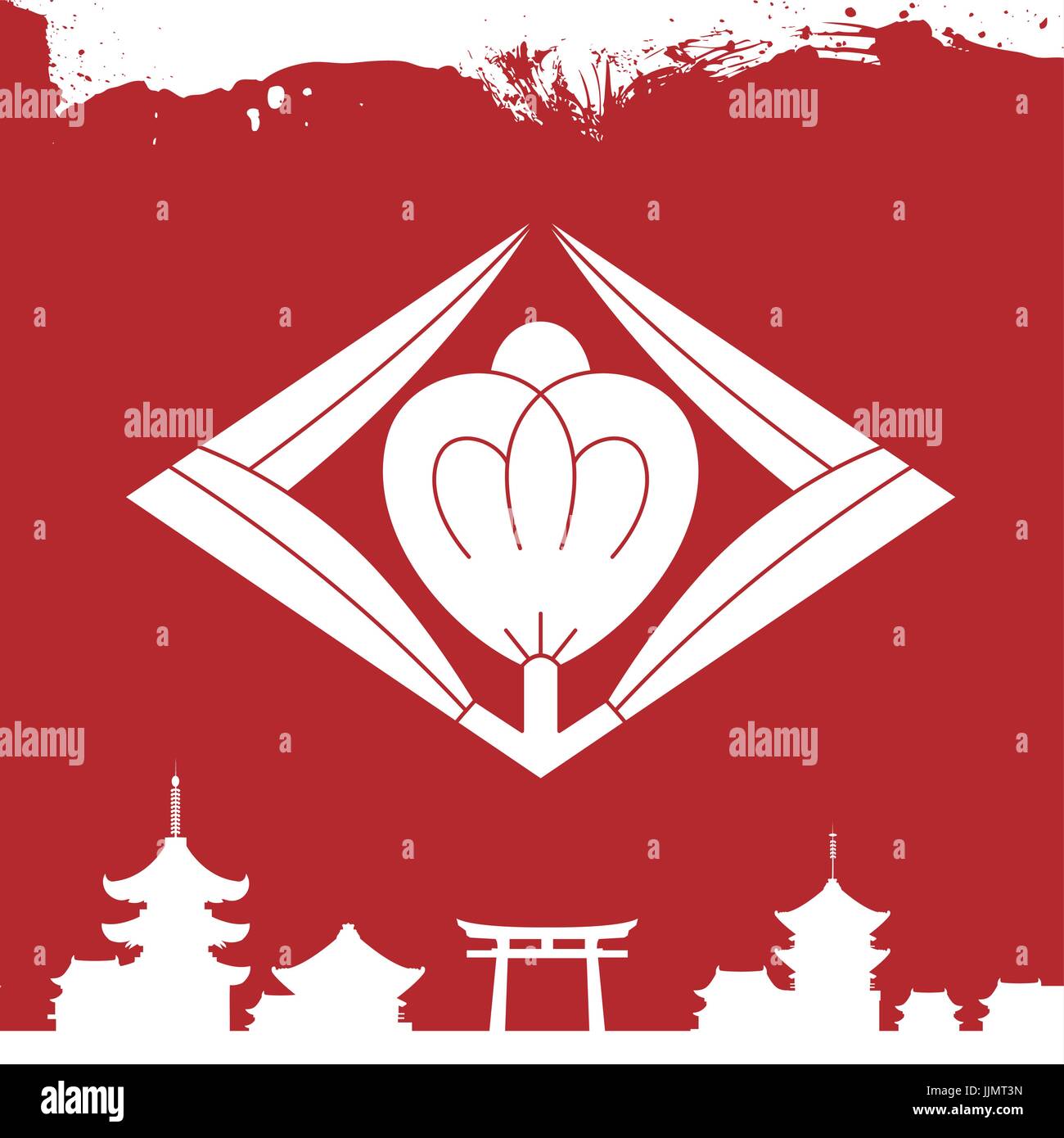 Japanese culture symbolic ornaments Stock Vector Image & Art - Alamy