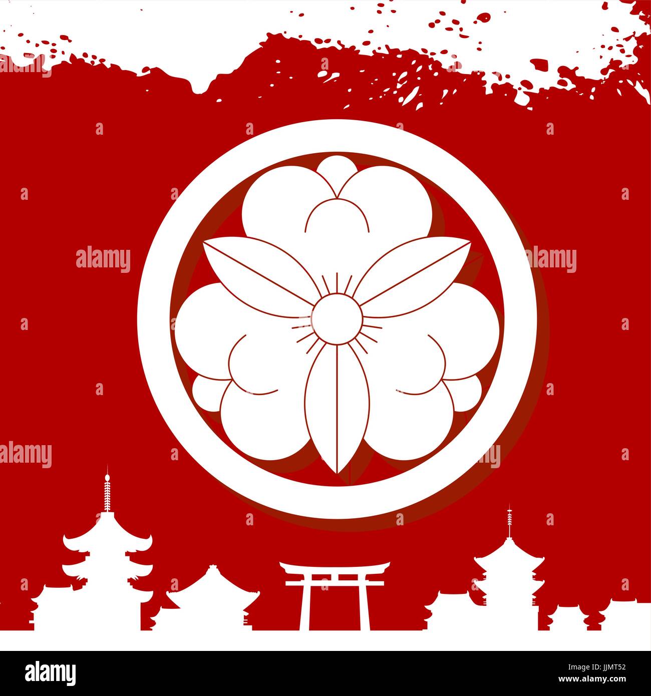 Japanese culture symbolic ornaments Stock Vector Image & Art - Alamy