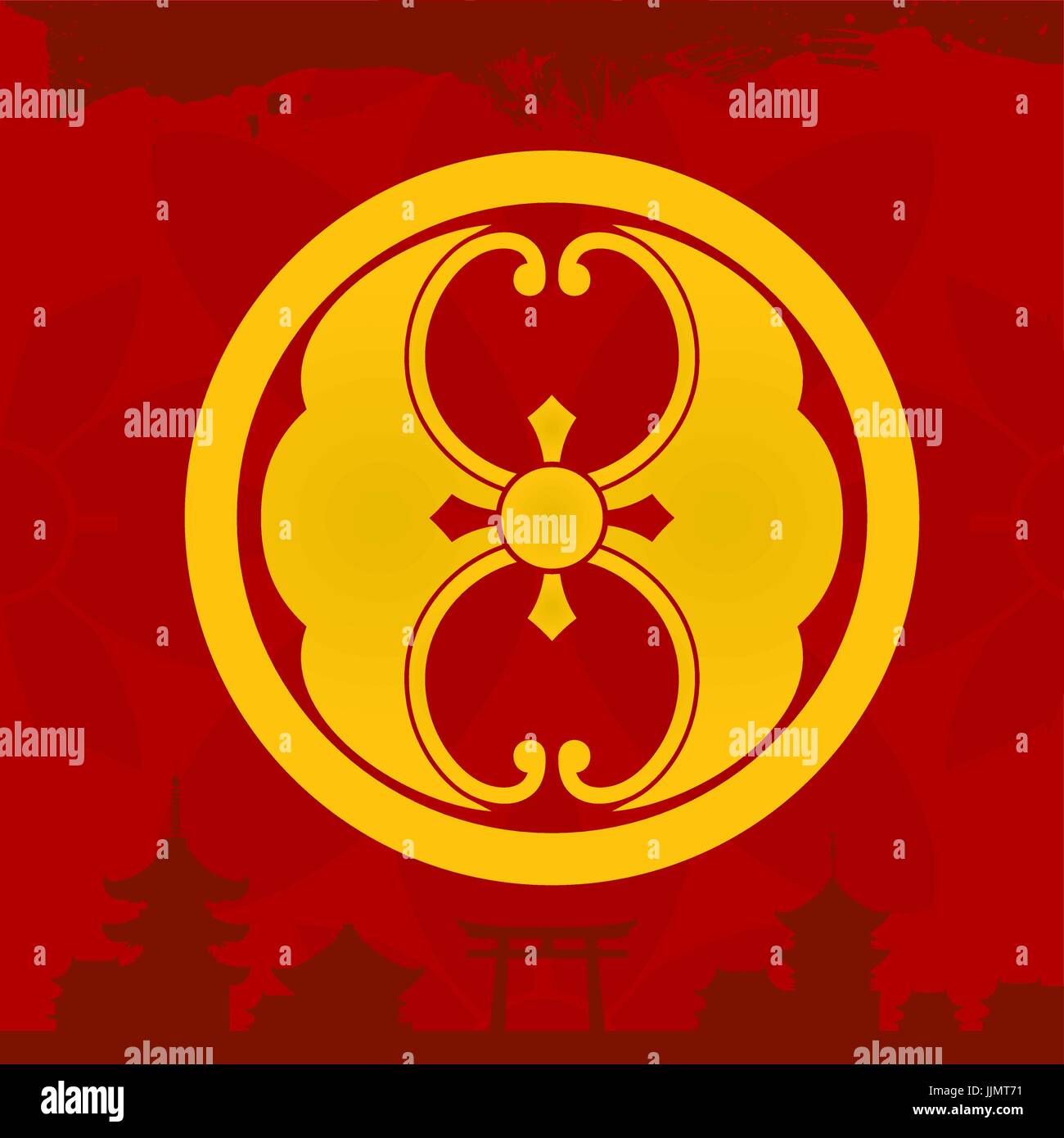 Traditional japanese flower Stock Vector Images - Alamy