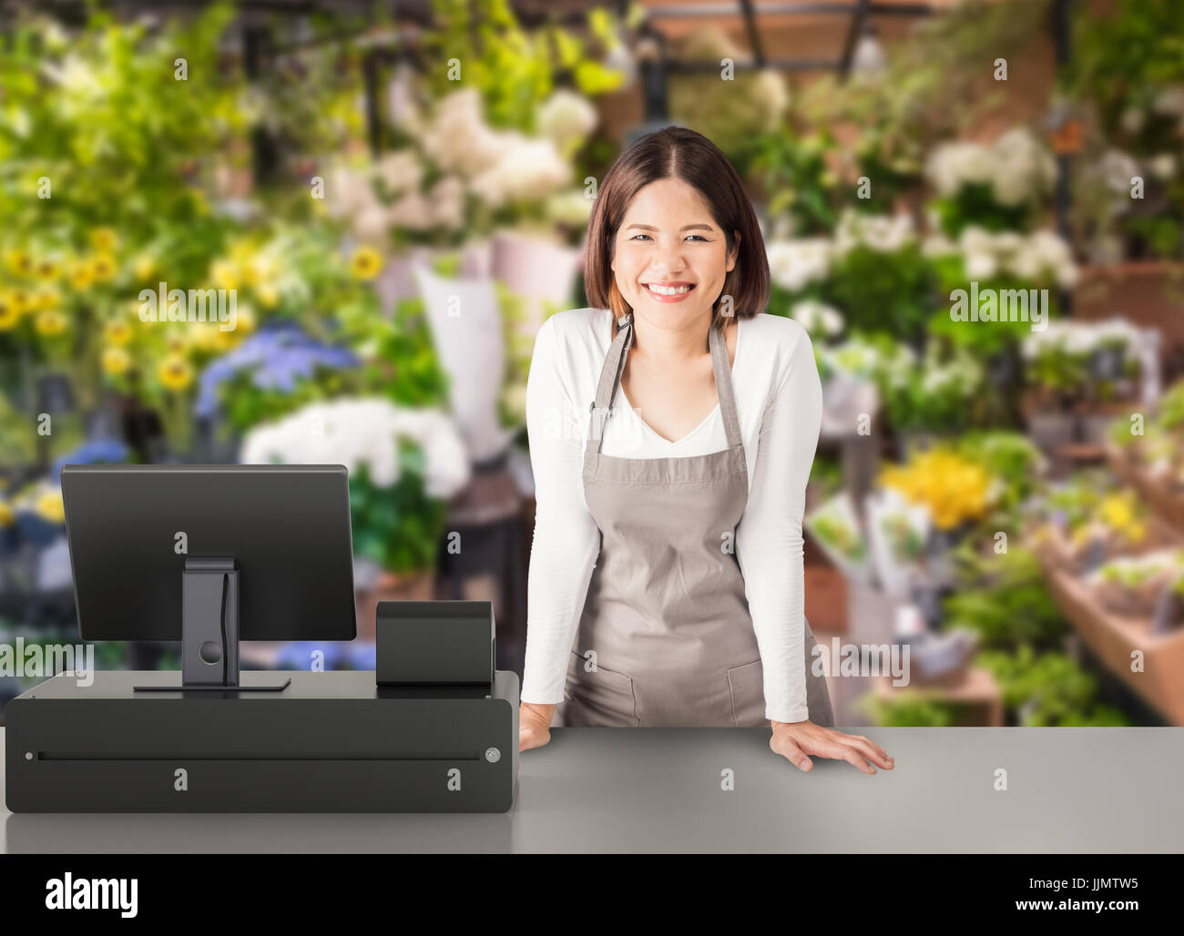 Asian Cashier High Resolution Stock Photography and Images - Alamy