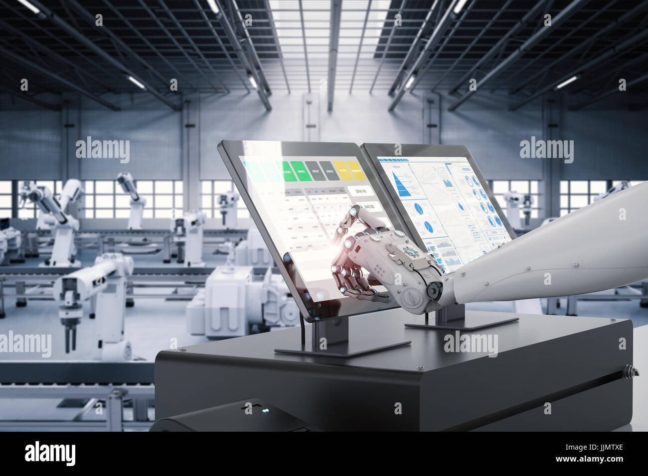 Monitor screen robot hi-res stock photography and images - Alamy