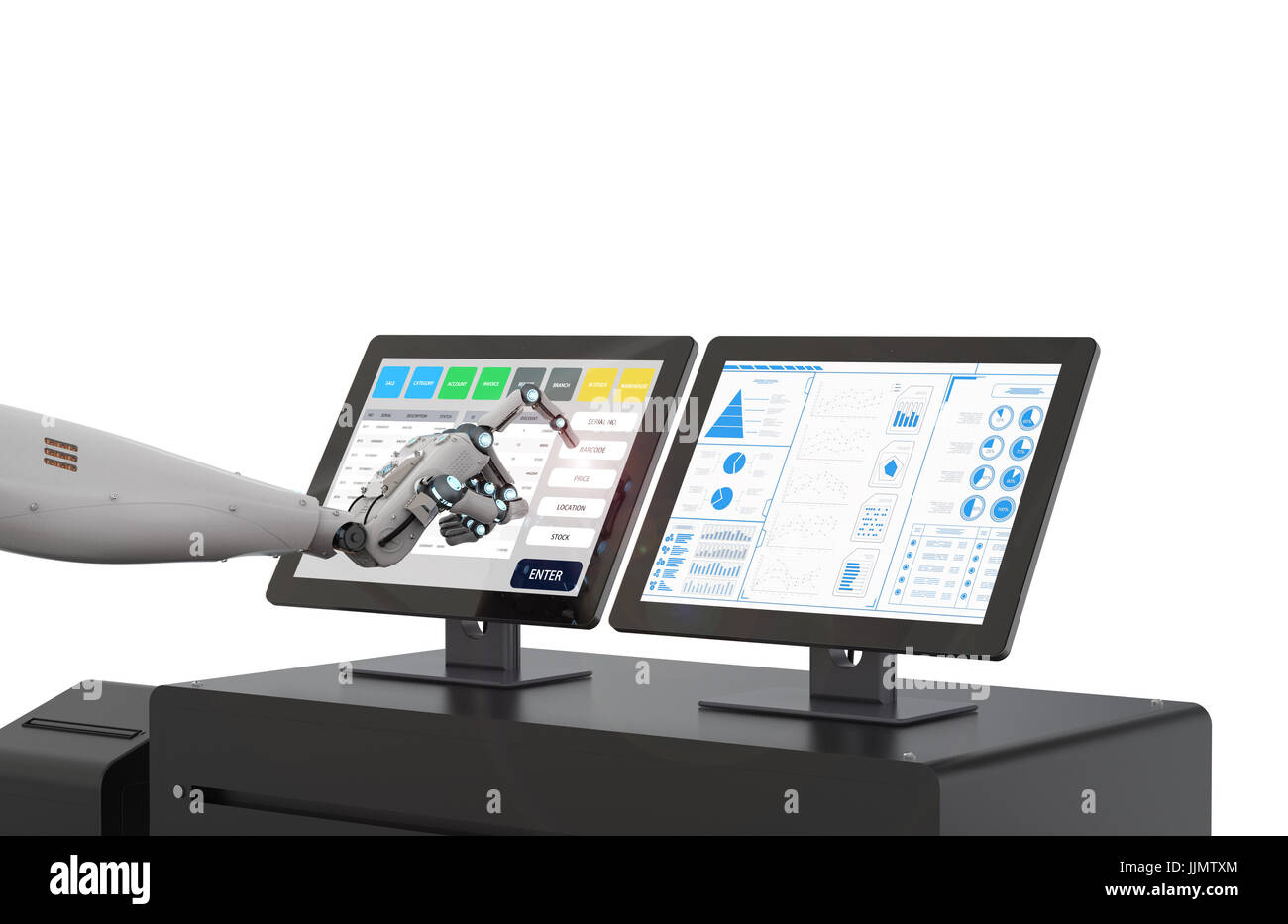 Monitor screen robot hi-res stock photography and images - Alamy