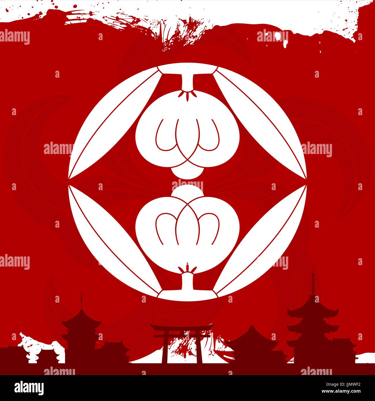 Japanese culture symbolic ornaments Stock Vector Image & Art - Alamy