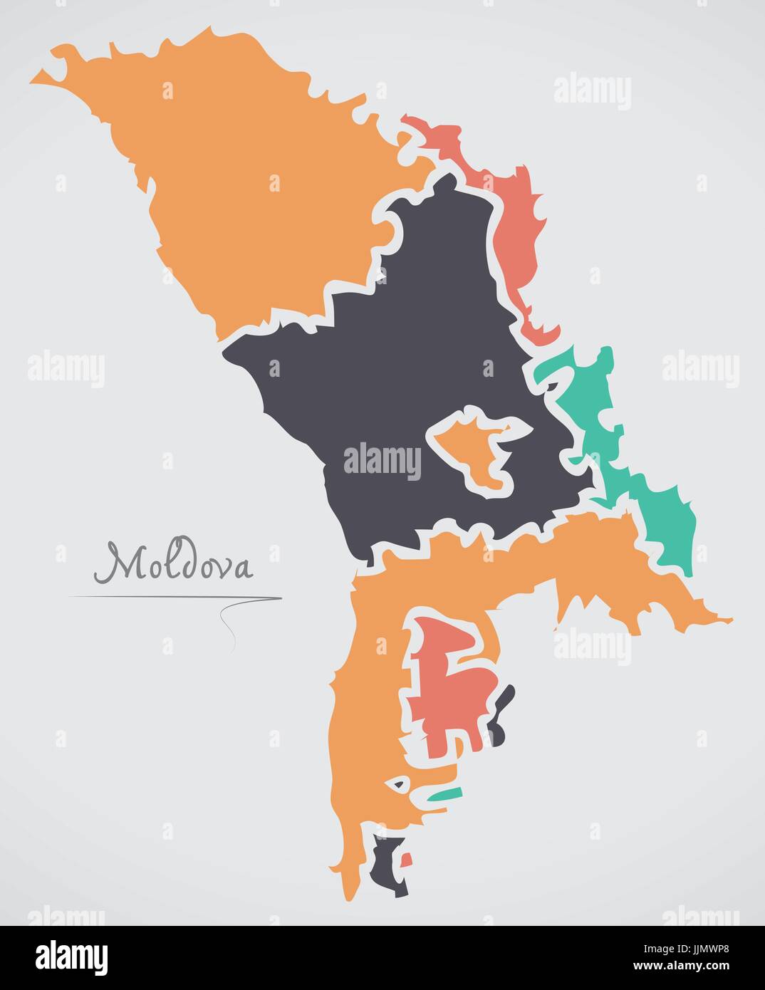 Moldova map hi-res stock photography and images - Alamy