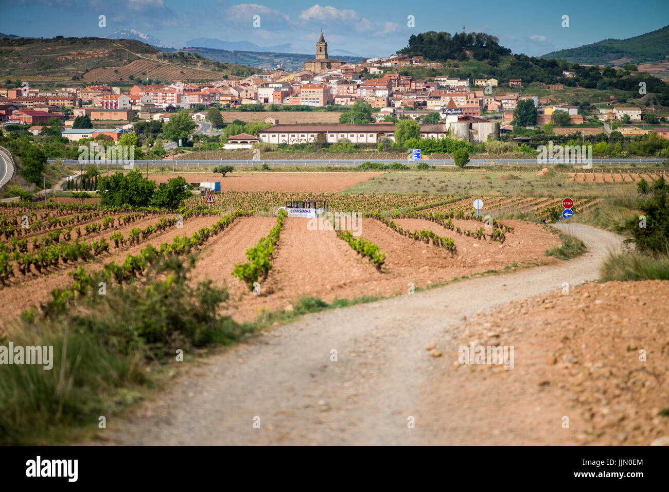 Rural landscape in summer day la rioja hi-res stock photography and ...