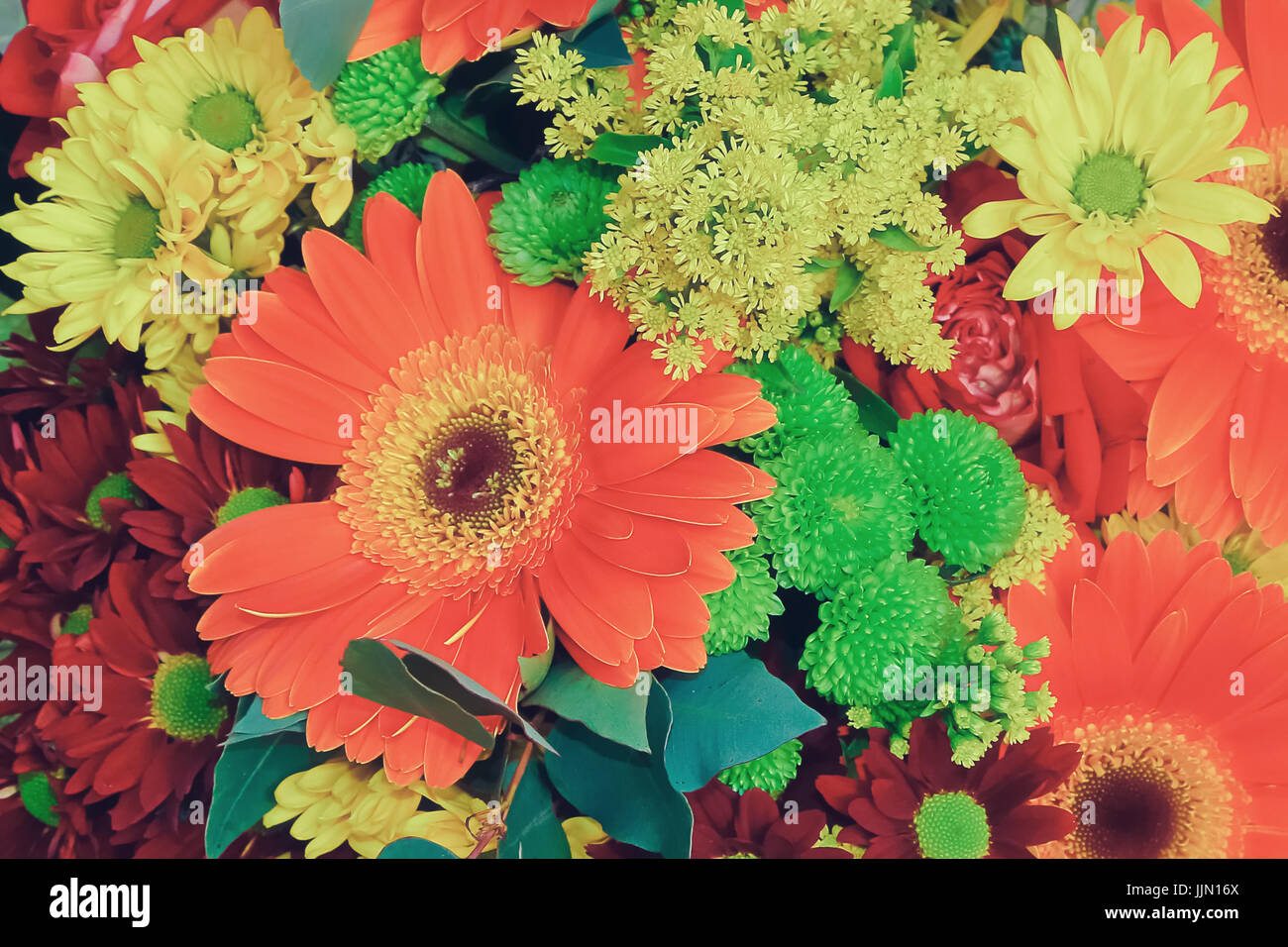 festive bouquet of flowers Stock Photo - Alamy