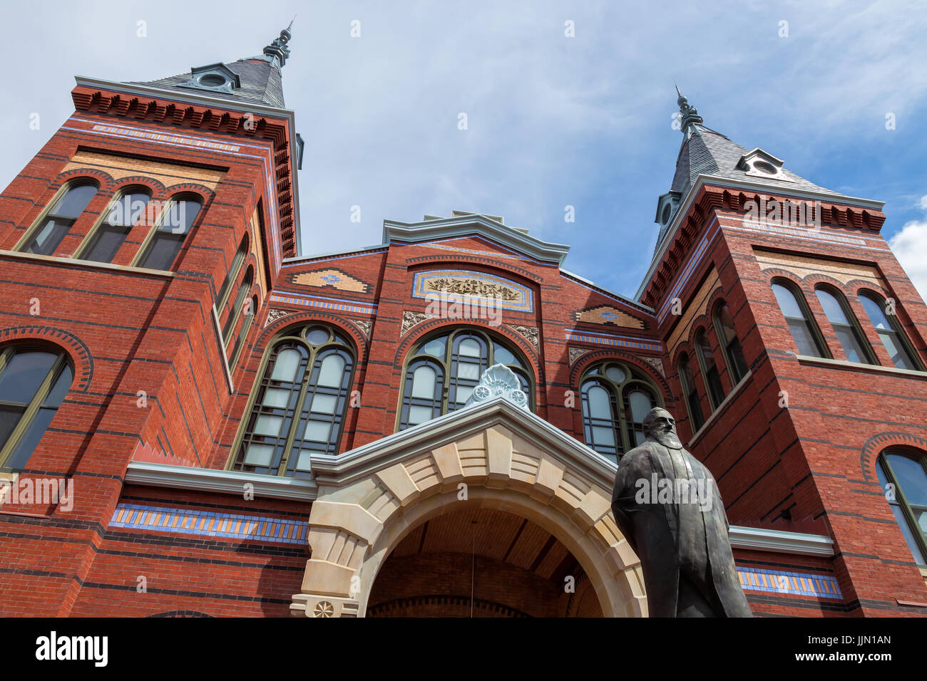 Architectures of the Smithsonian Castle in Washington, D.C., USA Stock ...