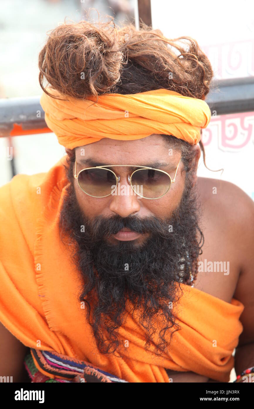 Indian Baba, Swami, Sadhu, Holy Man and Pilgrim, Saddhu in front of ...