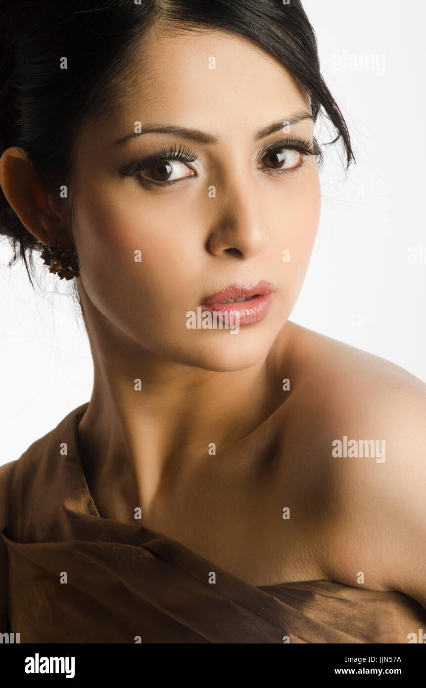 Beautiful young woman closeup against hi-res stock photography and ...