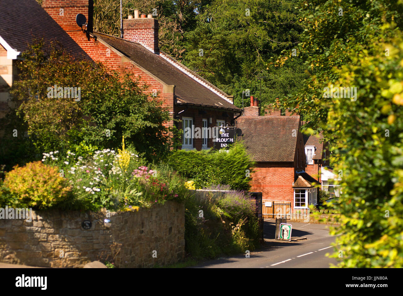 Mitford village, Northumberland Stock Photo - Alamy