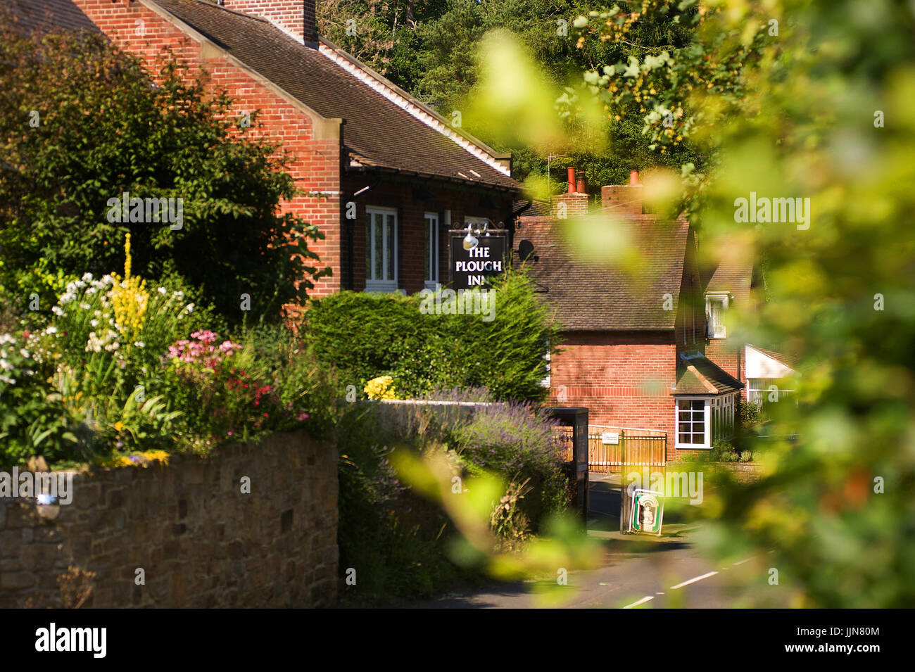 Mitford village, Northumberland Stock Photo - Alamy