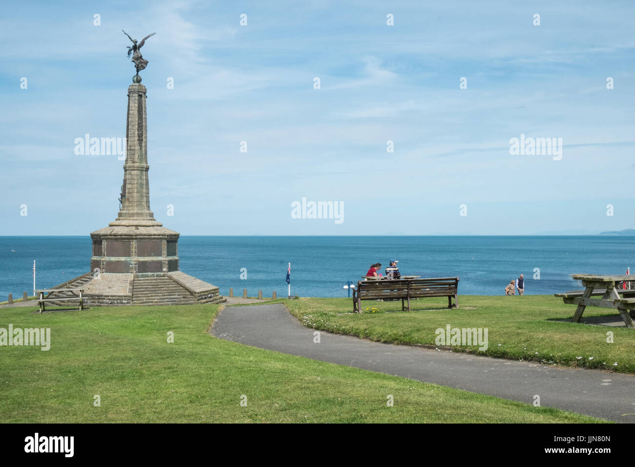 War Memorial,Aberystwyth Castle,castle,fort,fortress,grounds,Grade 1 ...